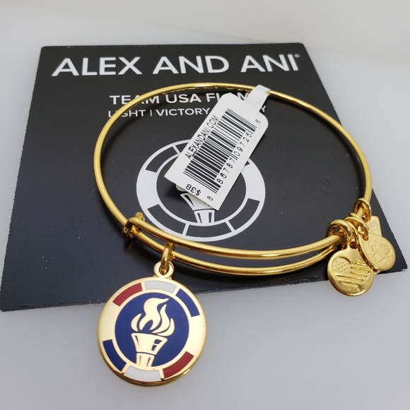 Alex and Ani | Jewelry | Nwt Alex And Ani Team Usa Flare Bangle | Poshmark